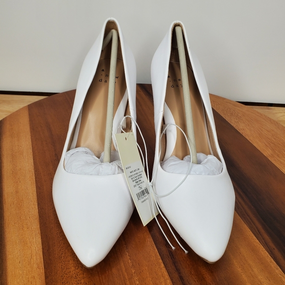 a new day | Shoes | A New Day Heels Womens Jen Pumps White Nwt | Poshmark
